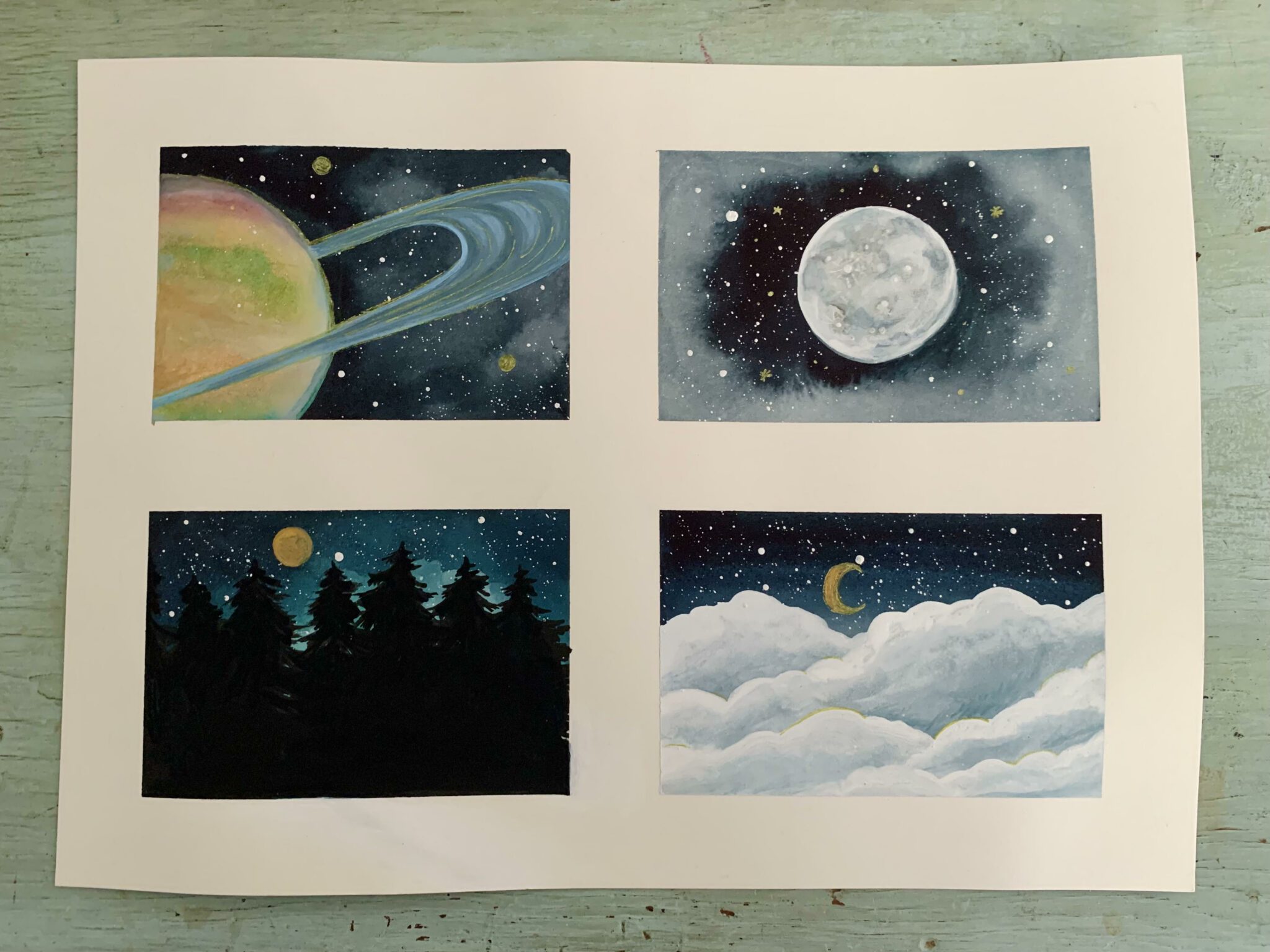 Celestial Illustrations in Watercolor | Jansen Art Center